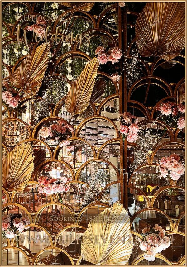 Mughal Art walima theme wedding decoration ideas | Tulips Events Lahore