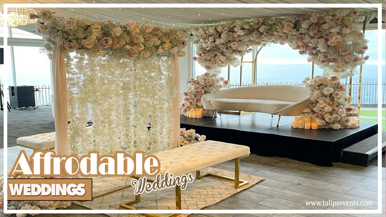 Intimate Nikah Decor with Floral Nikah Parda & Partitions 2025