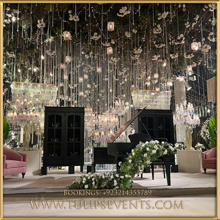Dark Themed Walima Decorations 2025 | Tulips Events