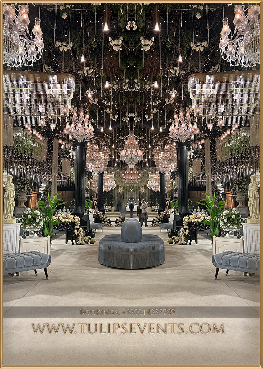 Dark Themed Walima Decorations 2025 | Tulips Events