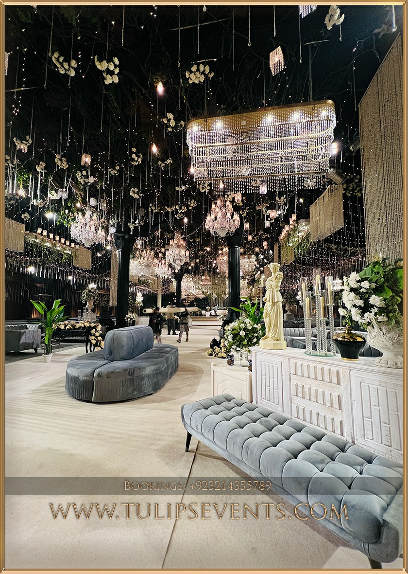 Dark Themed Walima Decorations 2025 | Tulips Events