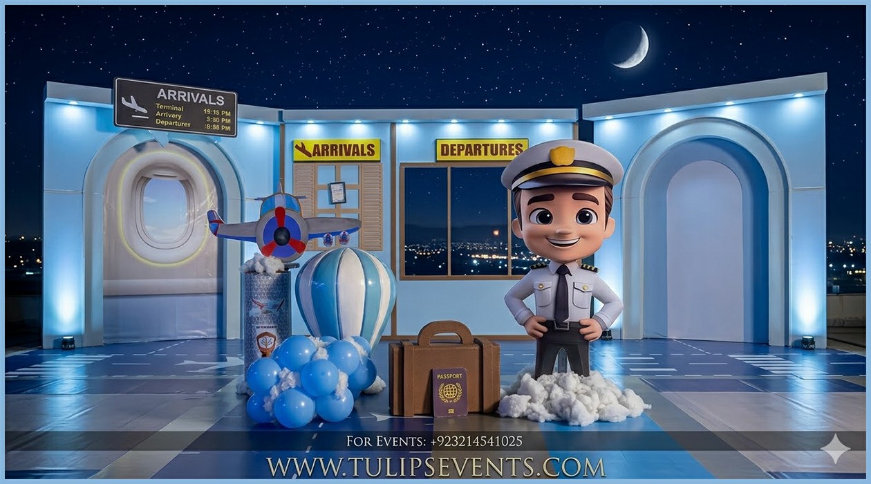 Pilot Theme Birthday Party Decoration in Lahore 2026 | Thematic ...